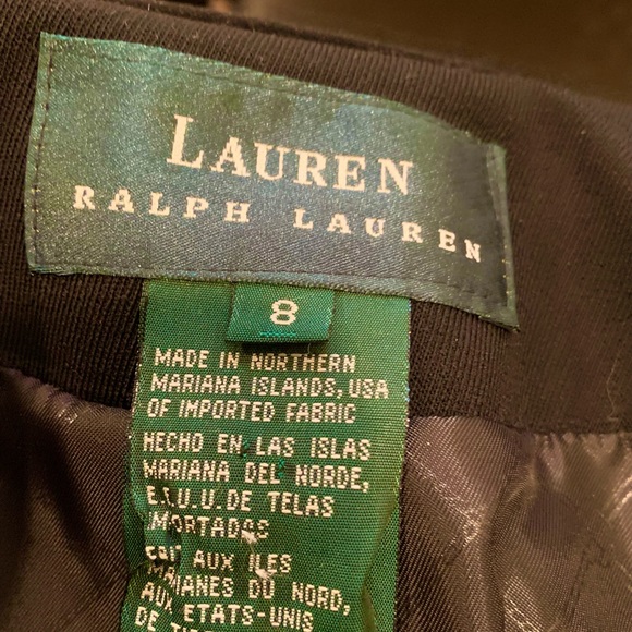 Lauren Ralph Lauren | Jackets & Coats | Preowed Ralph Lauren Long Black Jacket Size 8 Green ...